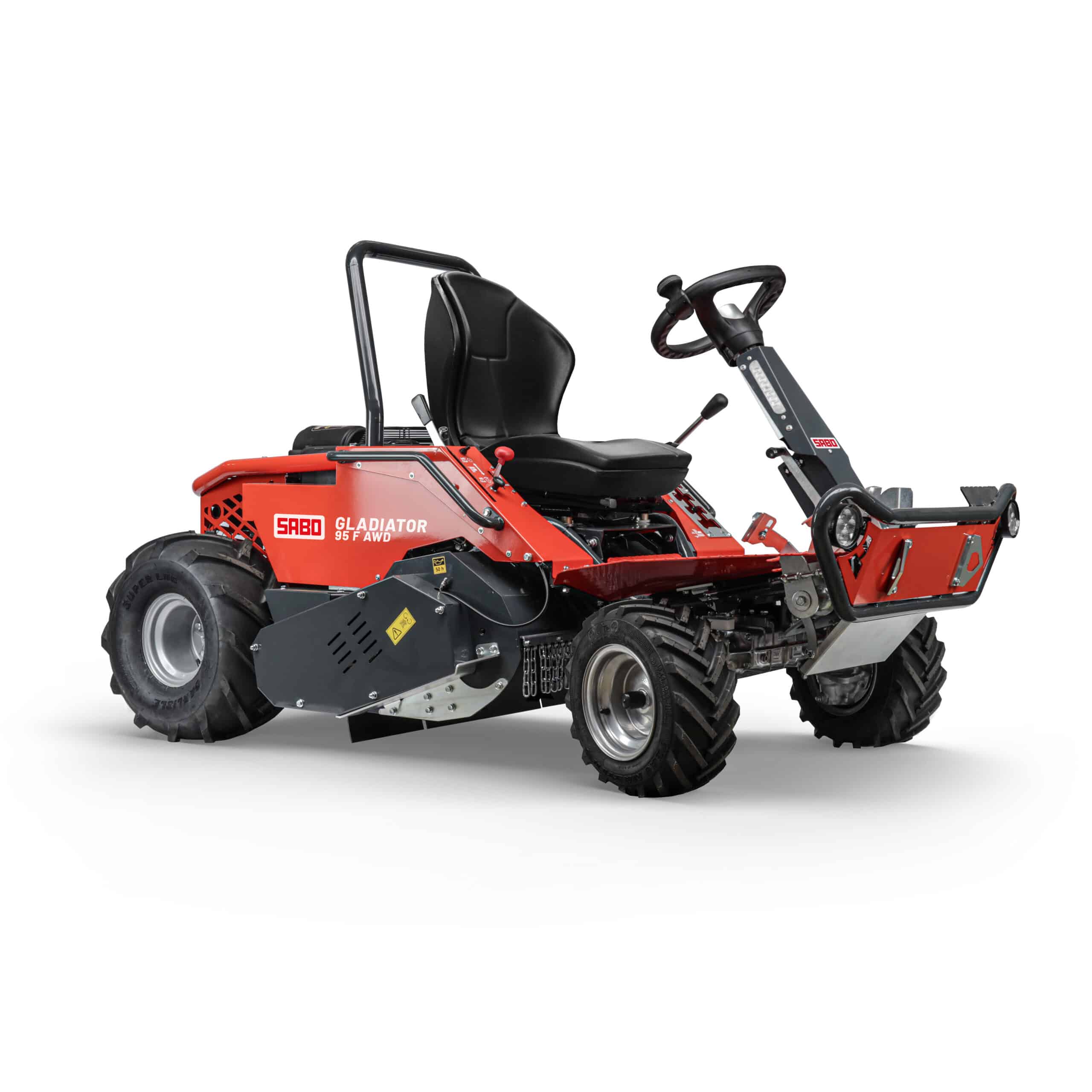 SABO Gladiator 95 4WD Ride-On Flail Mower – John Miller Garden Machinery